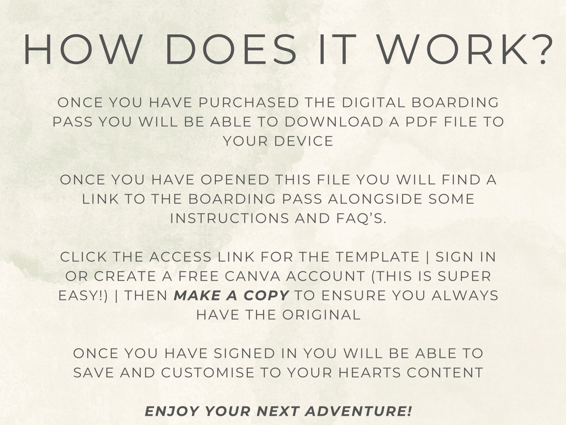 Custom Digital Boarding Pass by Enluxe Design: Personalized Travel ...