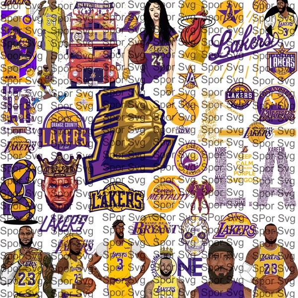 Lakers Svg - Etsy