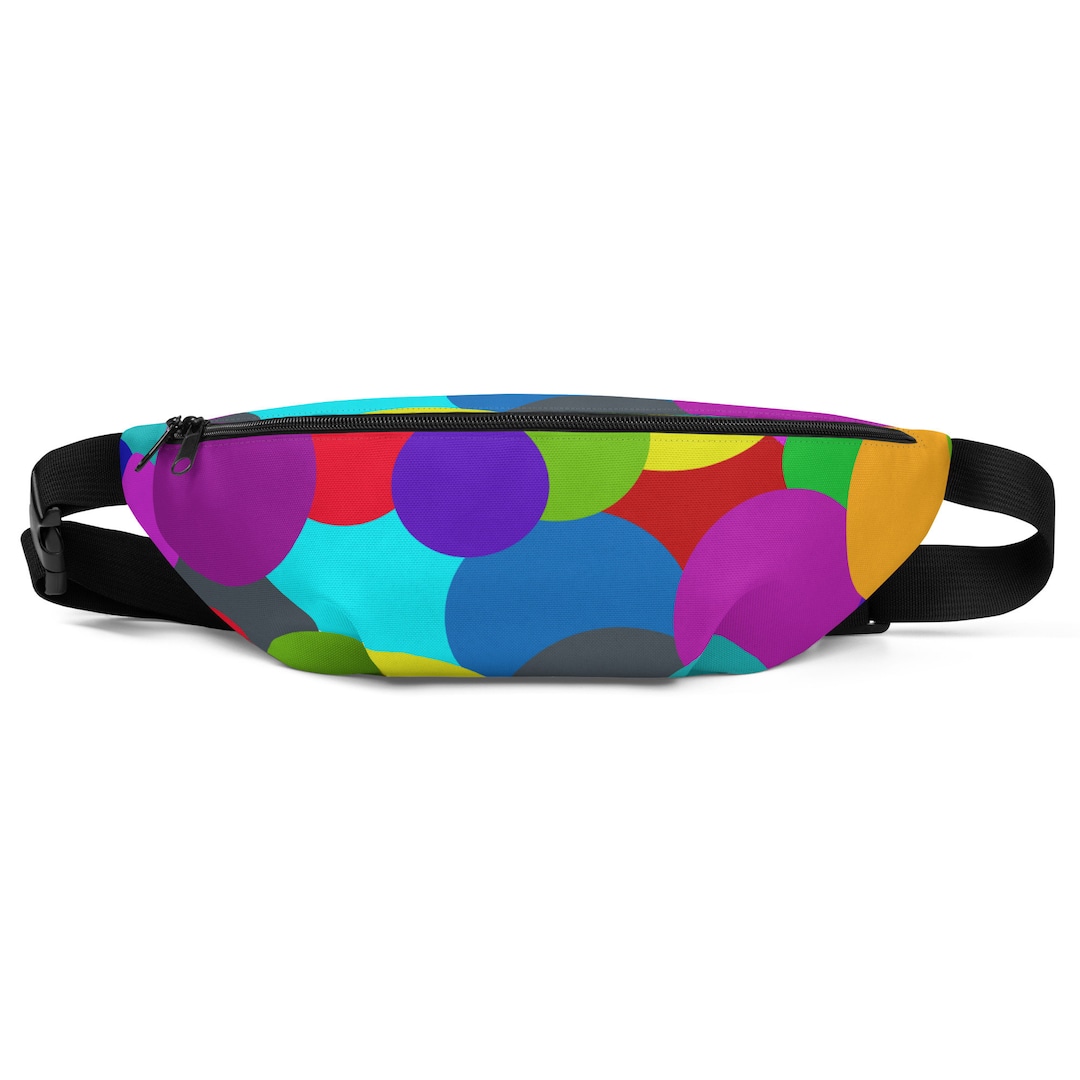 Fanny Pack. Colorful Bum Bag for on the Go. Walking, Running, Fitness ...