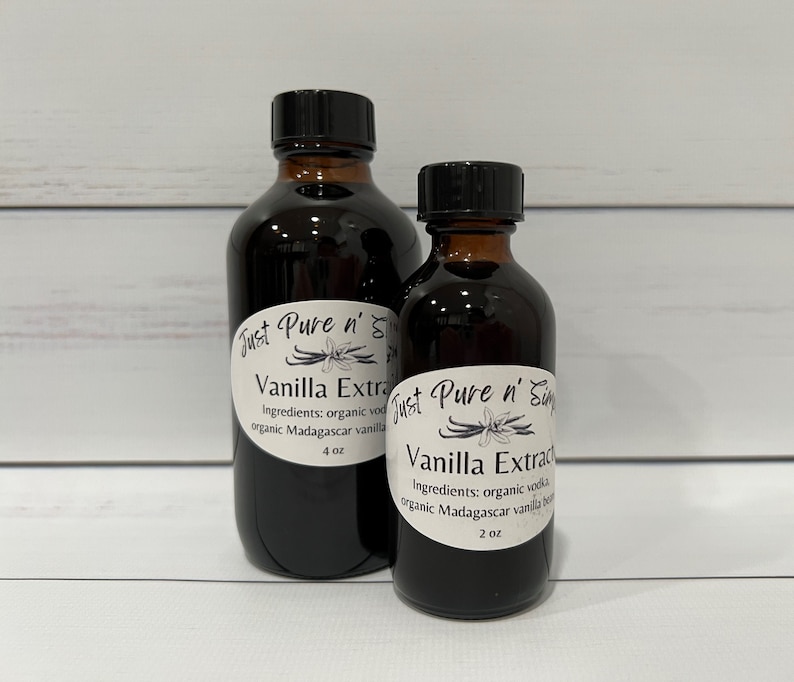 Organic Vanilla Extract - 100% Pure - Organic Madagascar Vanilla Beans ...