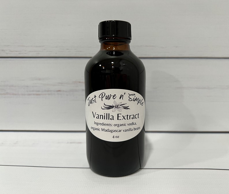 Organic Vanilla Extract - 100% Pure - Organic Madagascar Vanilla Beans ...