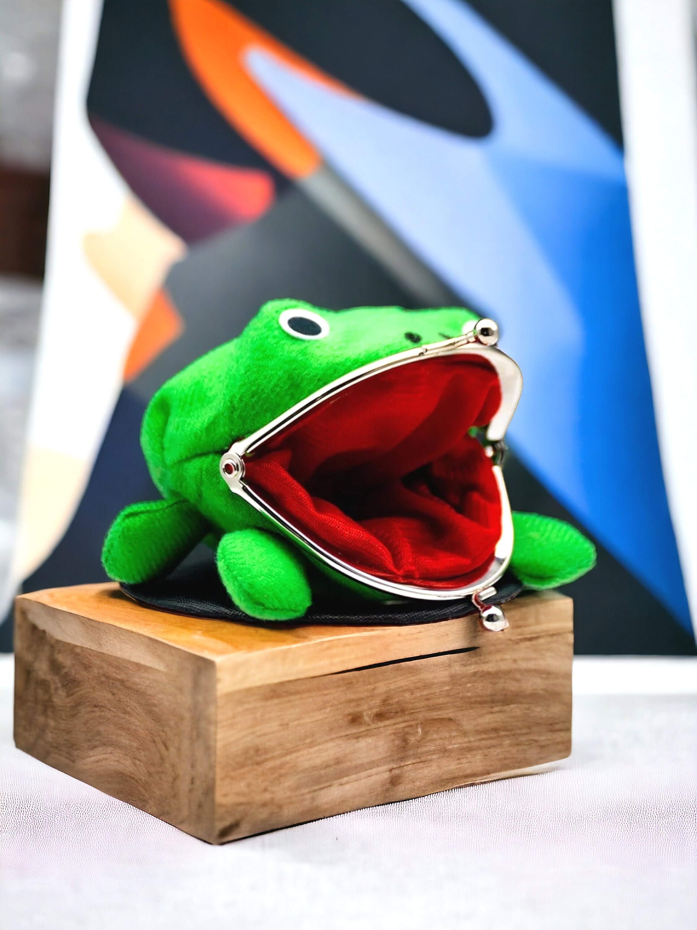 Frog Wallet Coin Purse Manga Plush Cute Purse Coin Holder Anime Cartoon ...