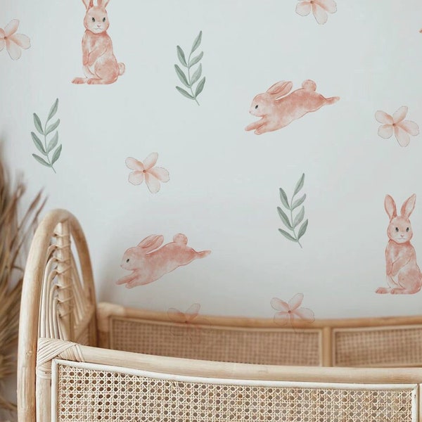 Bunny Wall Decal - Etsy