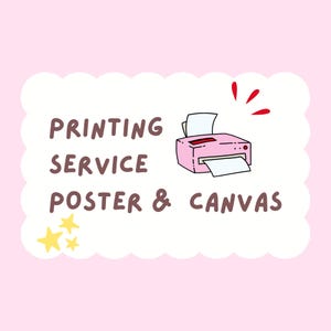 Printing Service, Your Files to Poster or Canvas, Print and Ship - Etsy