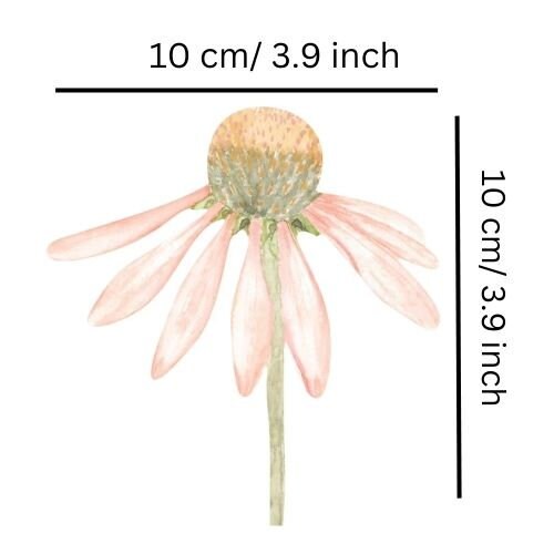 Falling Daisy Flowers Wall Decals Pastel Room Decor - Etsy