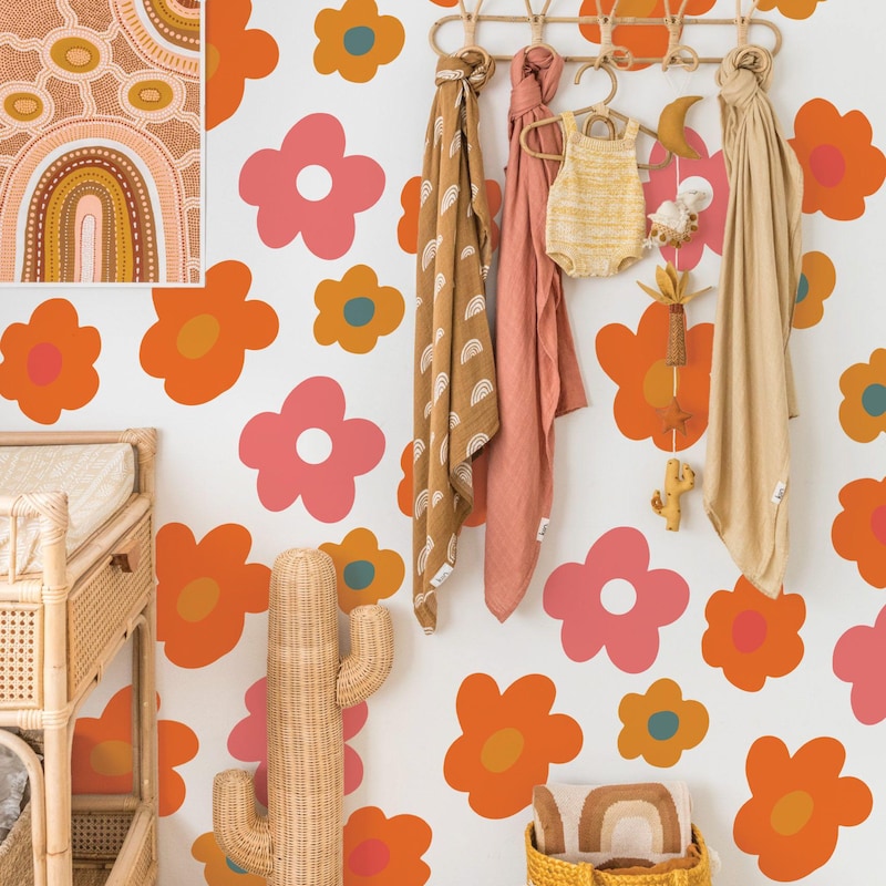 Retro Wall Decal - Etsy