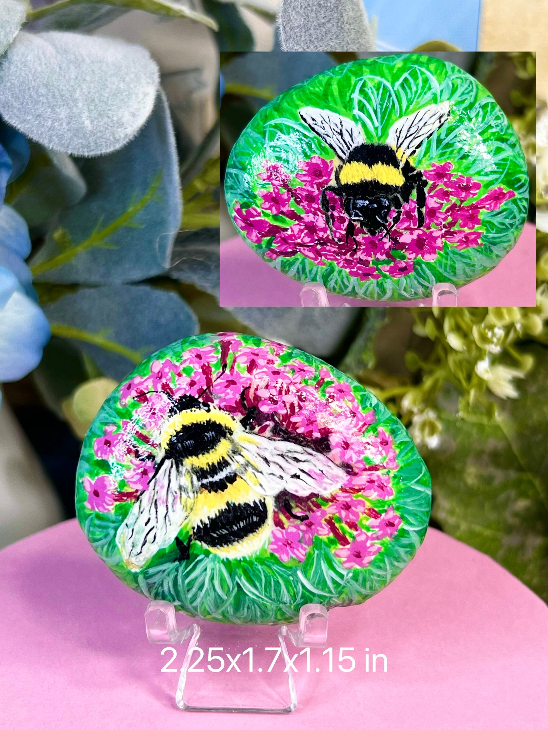 Bee Painted Rock - Etsy