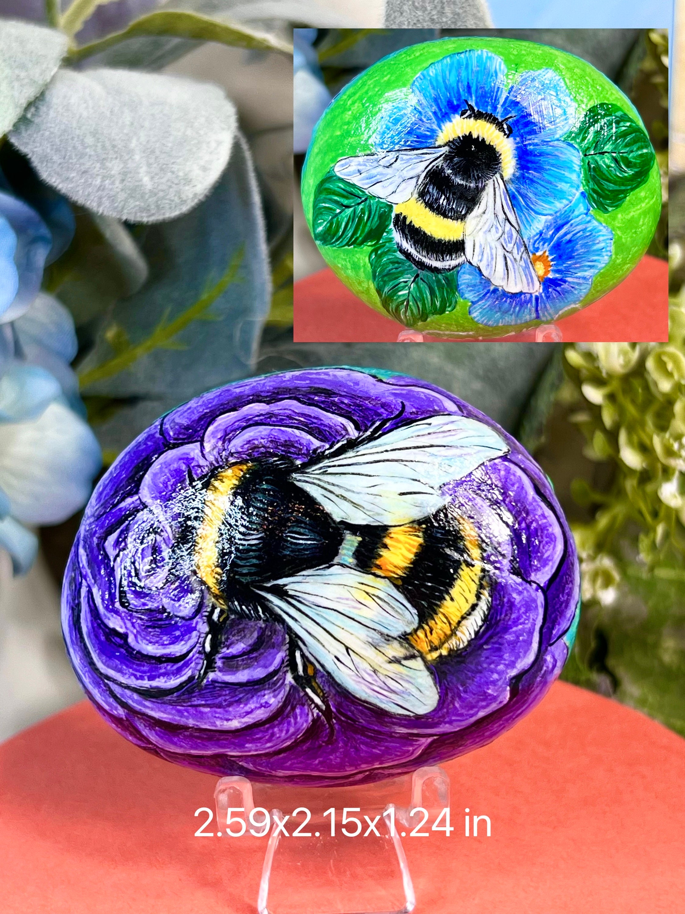 Bee Painted Rock - Etsy
