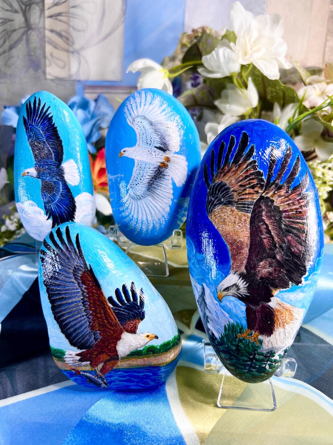 Soaring Eagle Painted Rock. It Symbolizes Freedom and Power. - Etsy