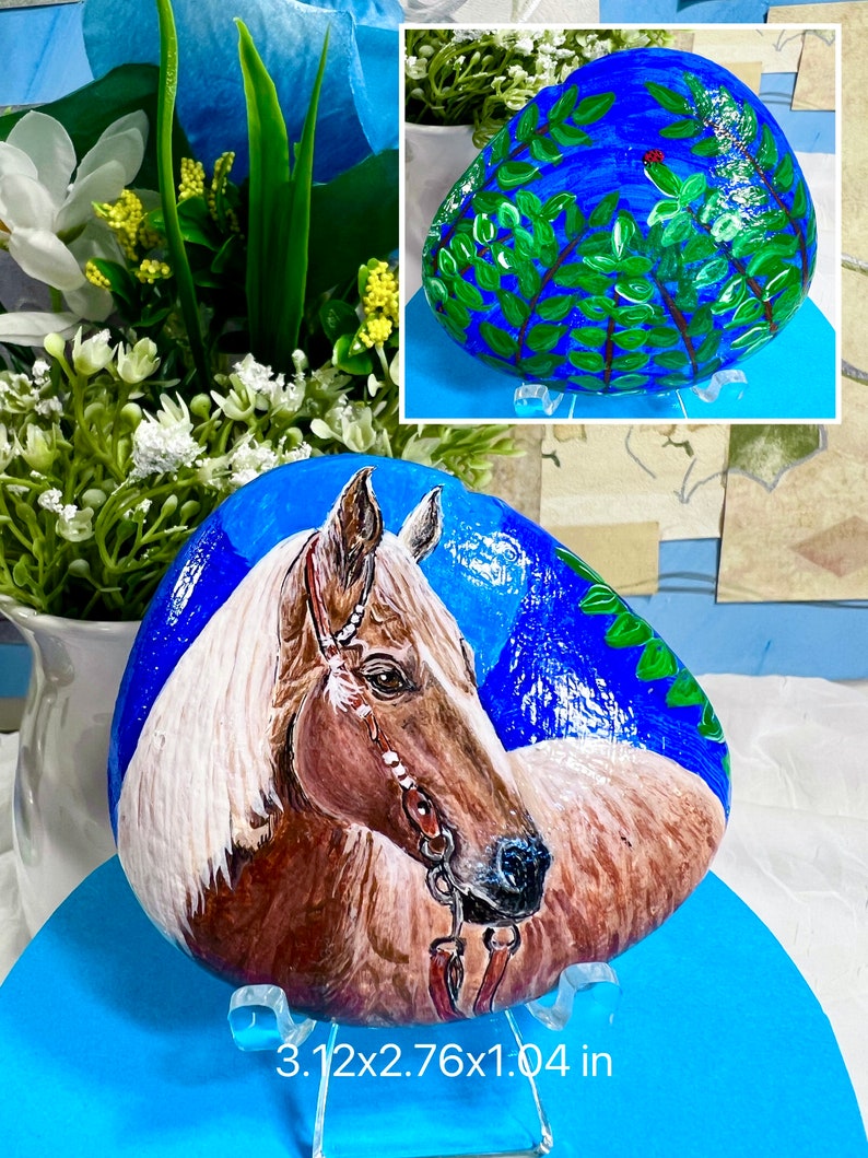 Horse Painted Rock. It is a Symbol of Passion, Unrestrained, Loyalty ...