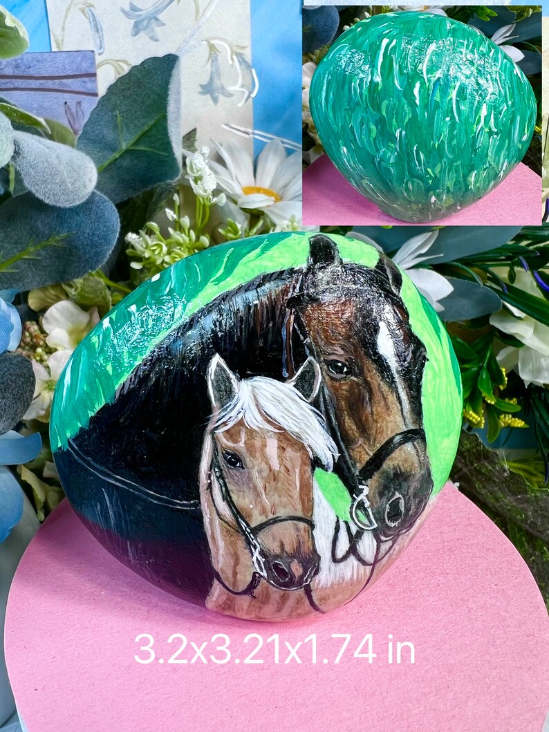 Horse Painted Rock. It is a Symbol of Passion, Unrestrained, Loyalty ...