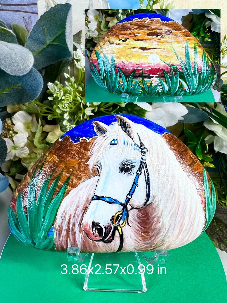 Horse Painted Rock. It is a Symbol of Passion, Unrestrained, Loyalty ...