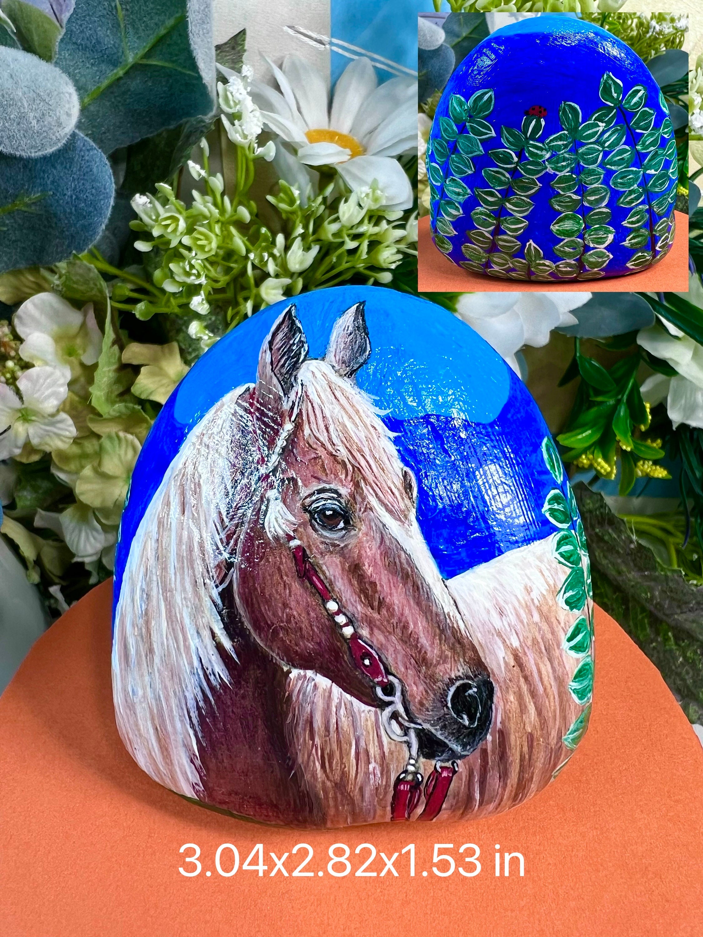 Horse Painted Rock. It is a Symbol of Passion, Unrestrained, Loyalty ...