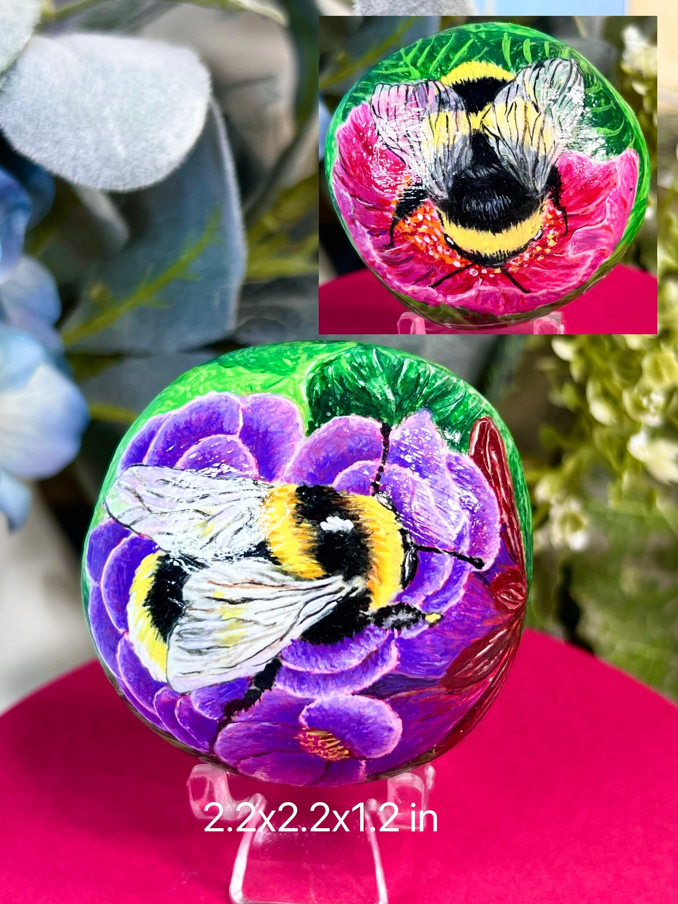 Bee Painted Rock - Etsy