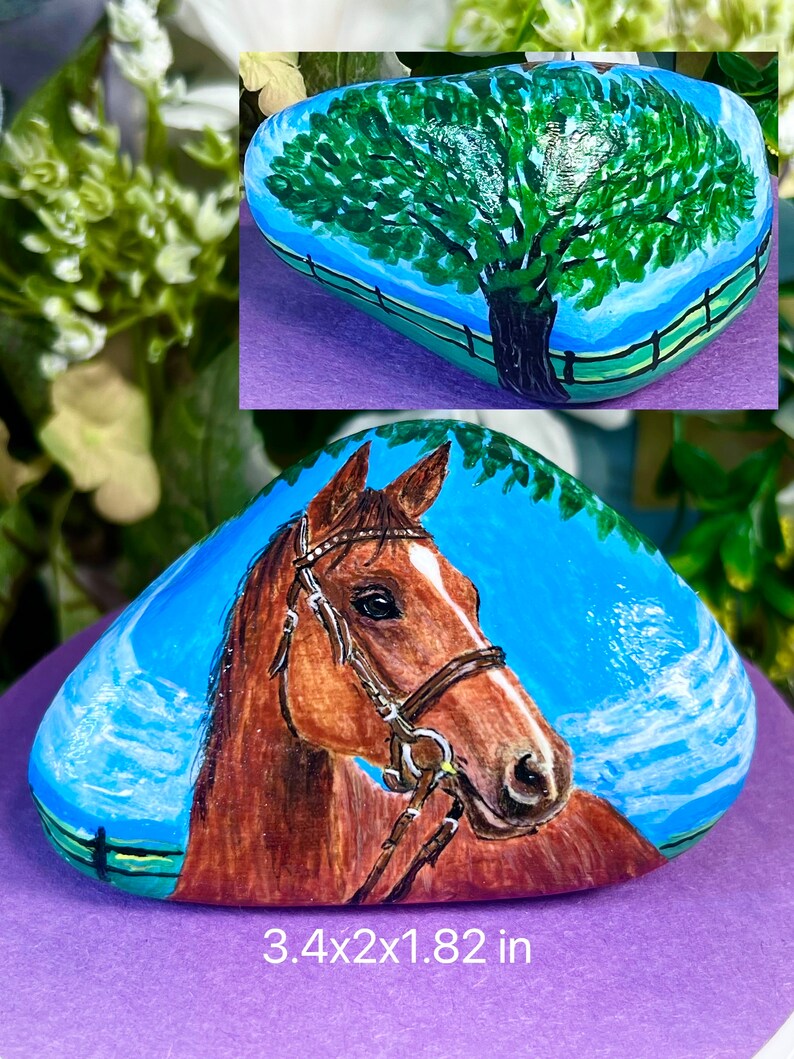 Horse Painted Rock. It is a Symbol of Passion, Unrestrained, Loyalty ...