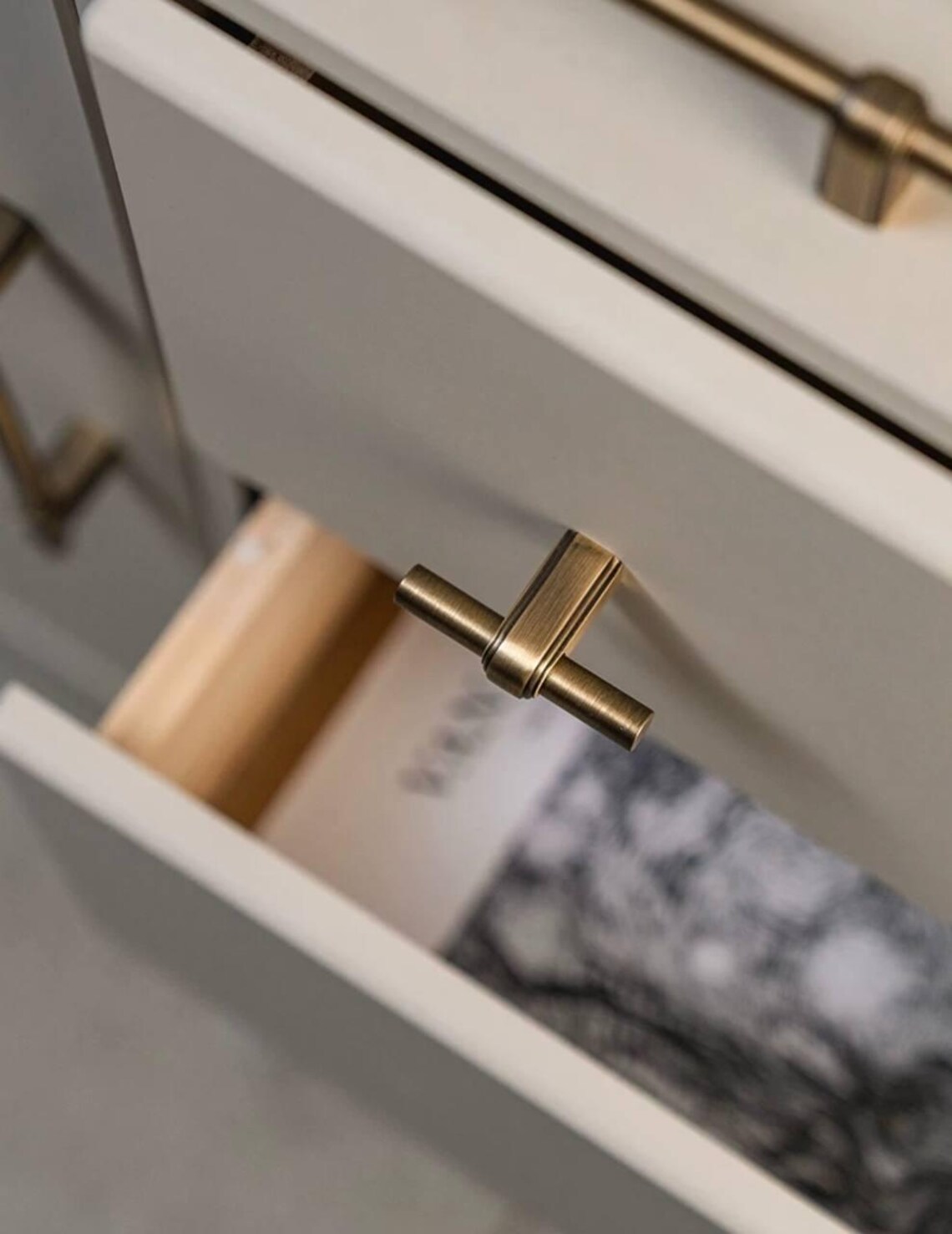 Bronze Metal Long Door Handles Large Metal Bar Pulls Knobs Modern ...
