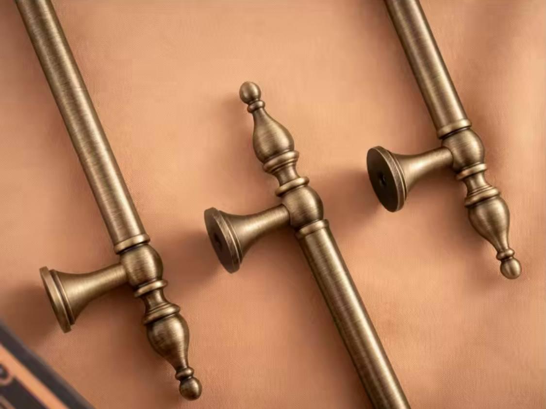 Bronze Modern Metal Door Handles Large Metal Bar Pulls Knobs Modern ...