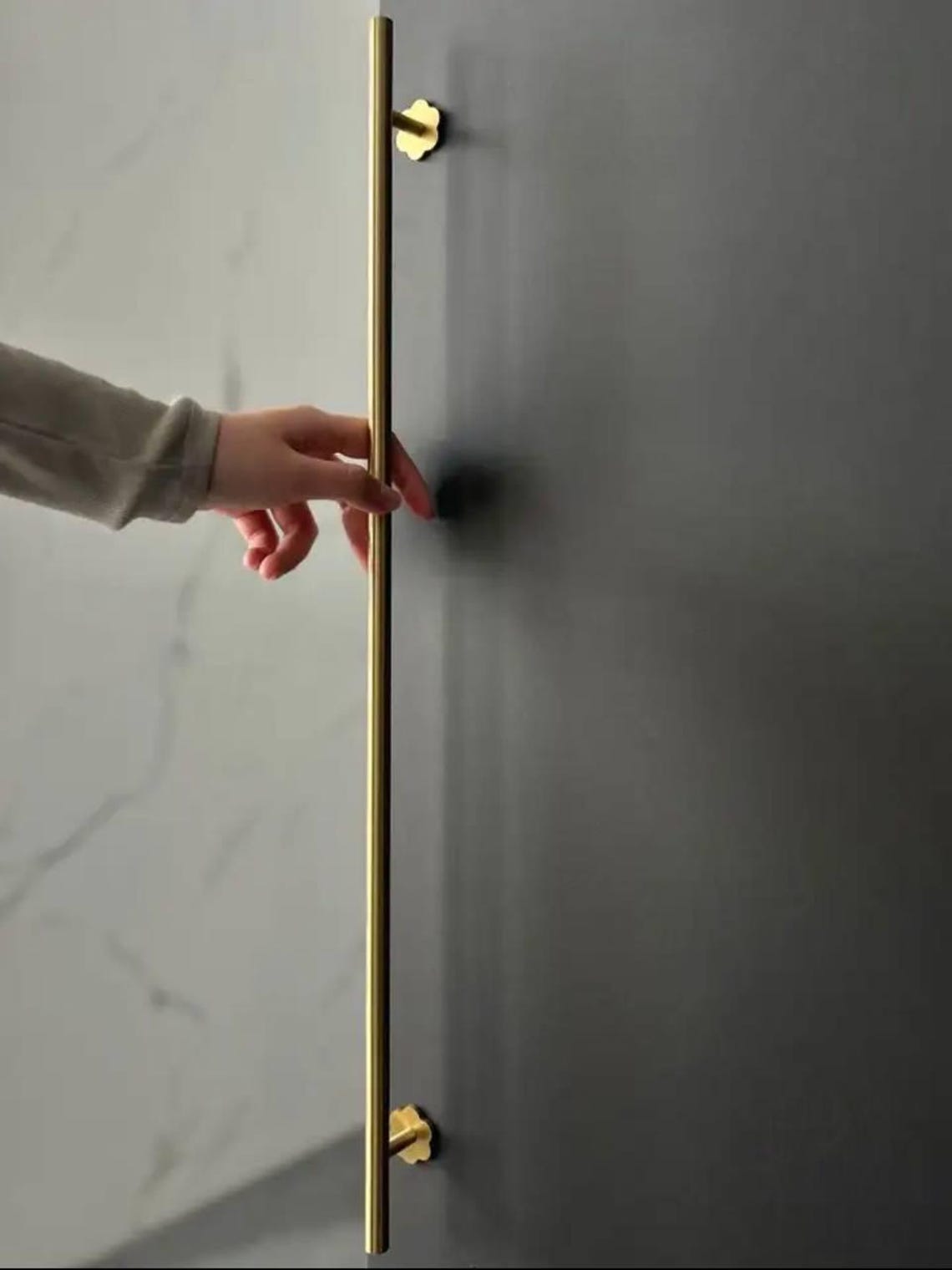 Modern Metal Long Door Handles Large Metal Bar Pulls Knobs Modern ...