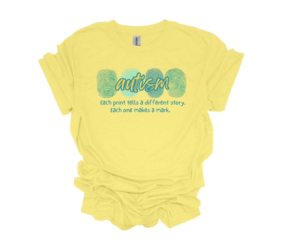 Fingerprint Autism Awareness Shirt - Etsy