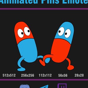 Animated Pills Emote / Sticker for Twitch Discord Telegram Gif, Tgs - Etsy