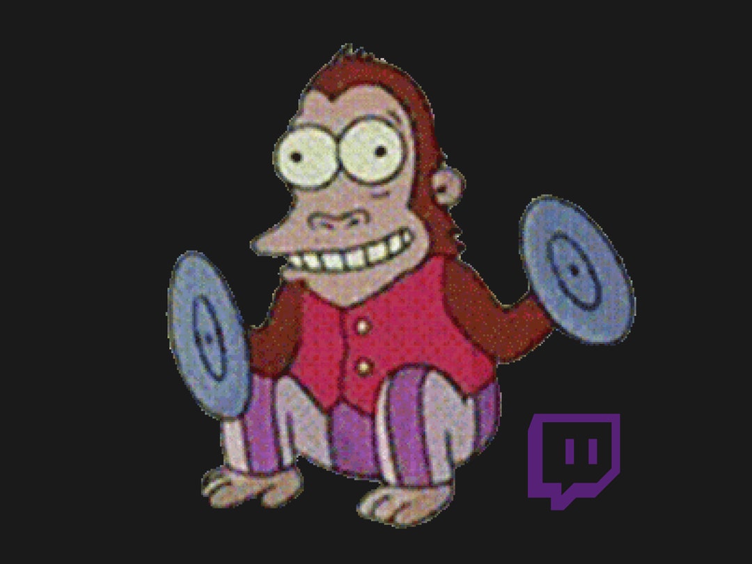 Animated Homer Monkey Twitch Emote - Etsy