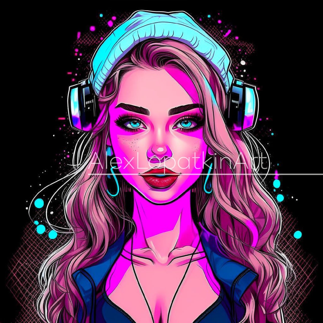 Cyber Girl PFP Profile Picture for Twitch Discord Youtube - Etsy UK