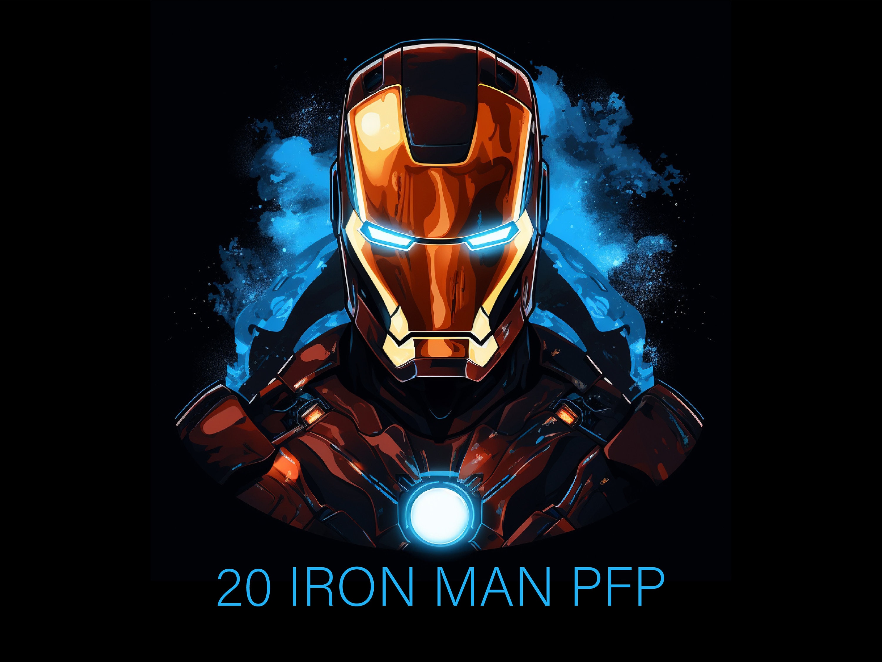Iron Man Profile Picture Superhero PFP Icon Digital Avatar - Etsy