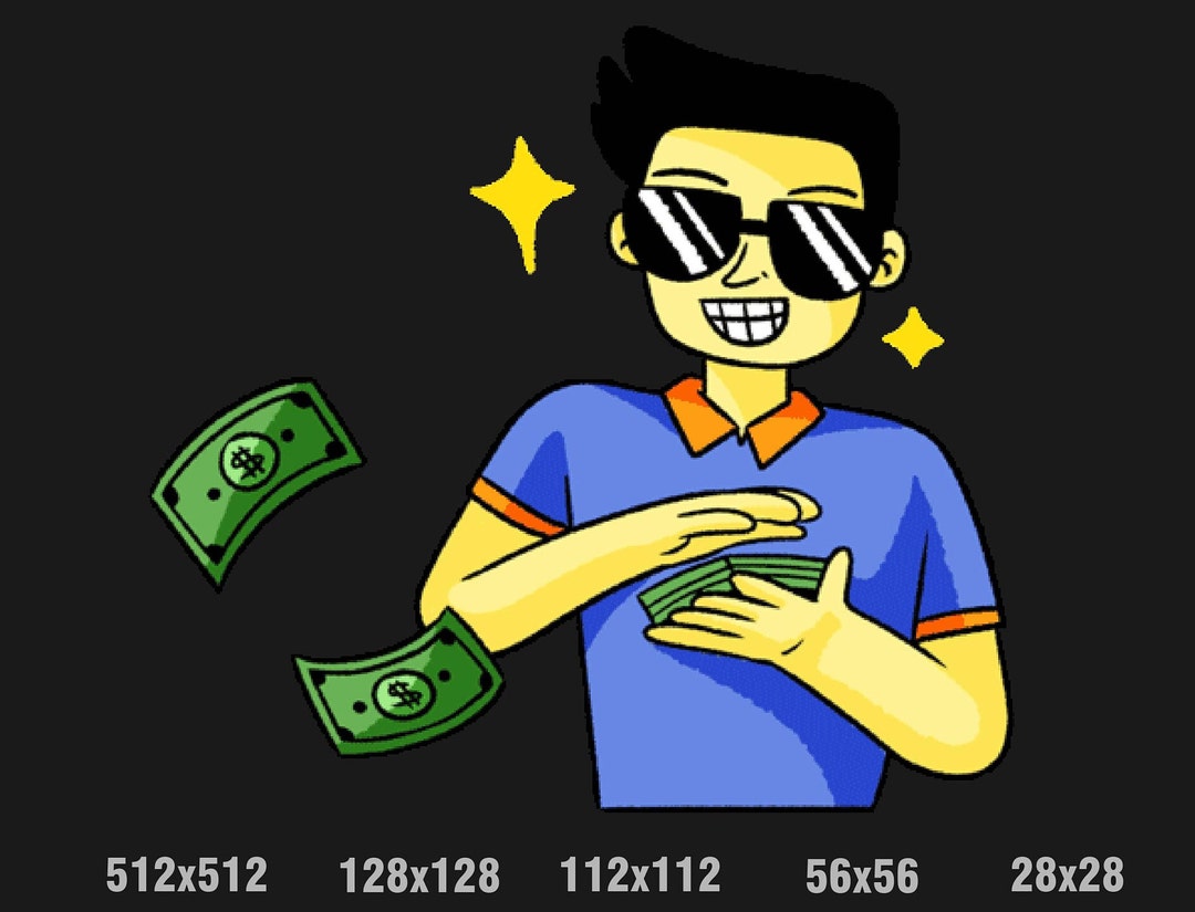 Donation Emote Animated Money Sign Emoji for Twitch Discord - Etsy