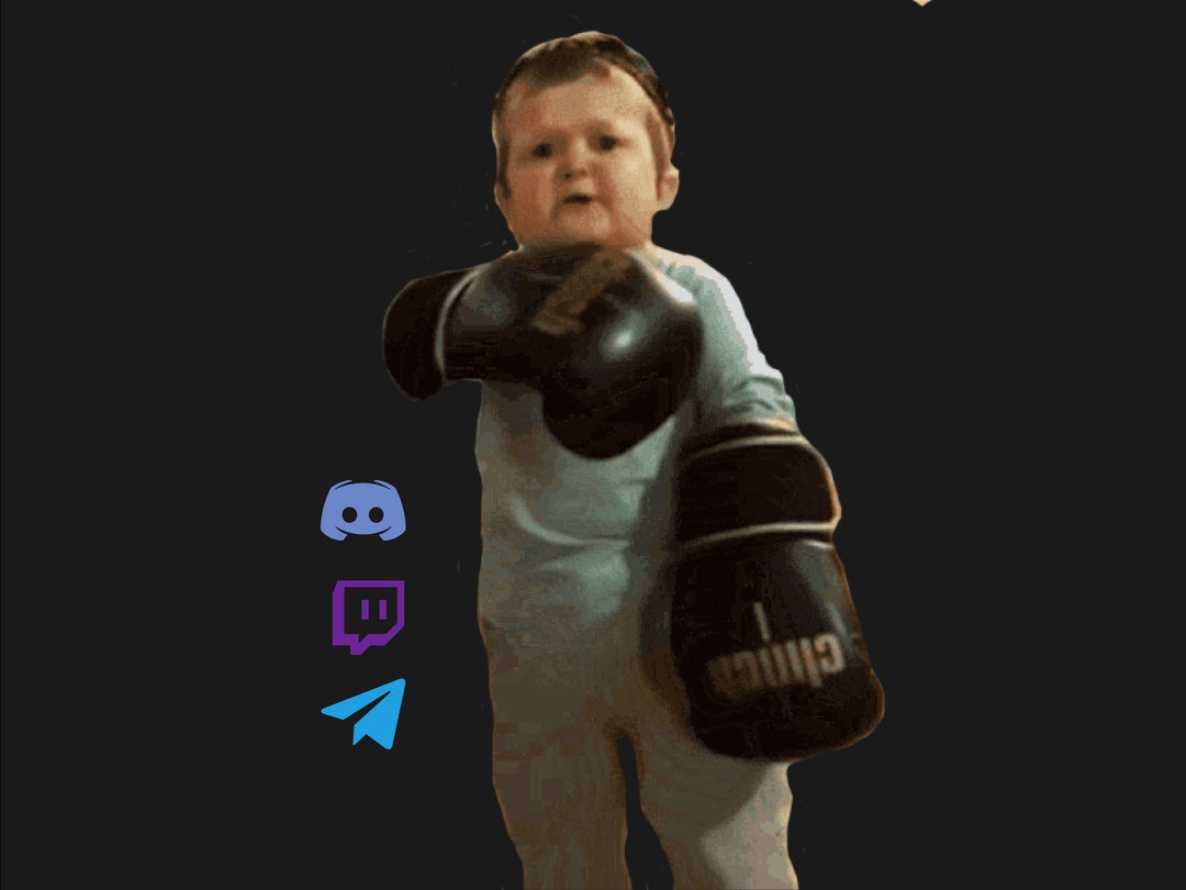 Animated Meme Emote for Twitch, Discord Hasbulla Hasbik Video Sticker ...