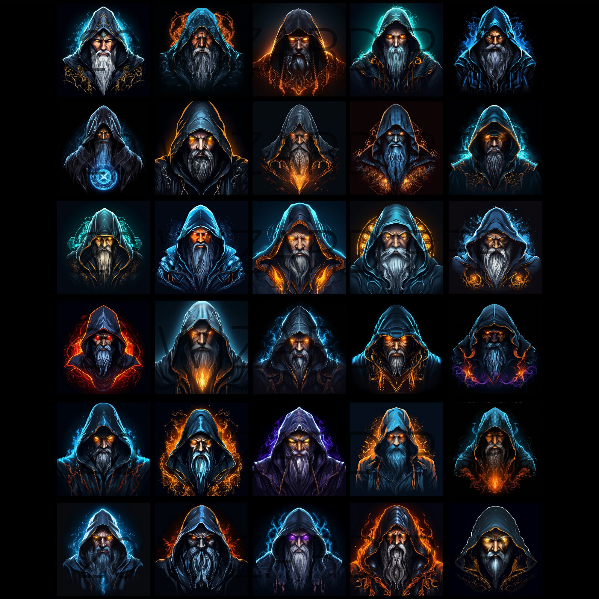 Wizard Profile Picture Gaming PFP Icon Twitch Youtube - Etsy
