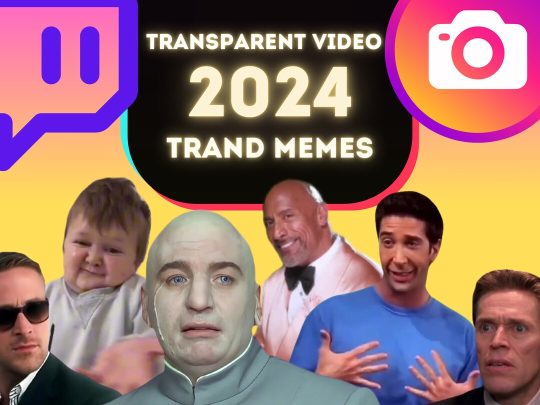Trend Video Memes Transparent Background Tik Tok Instagram Twitch ...
