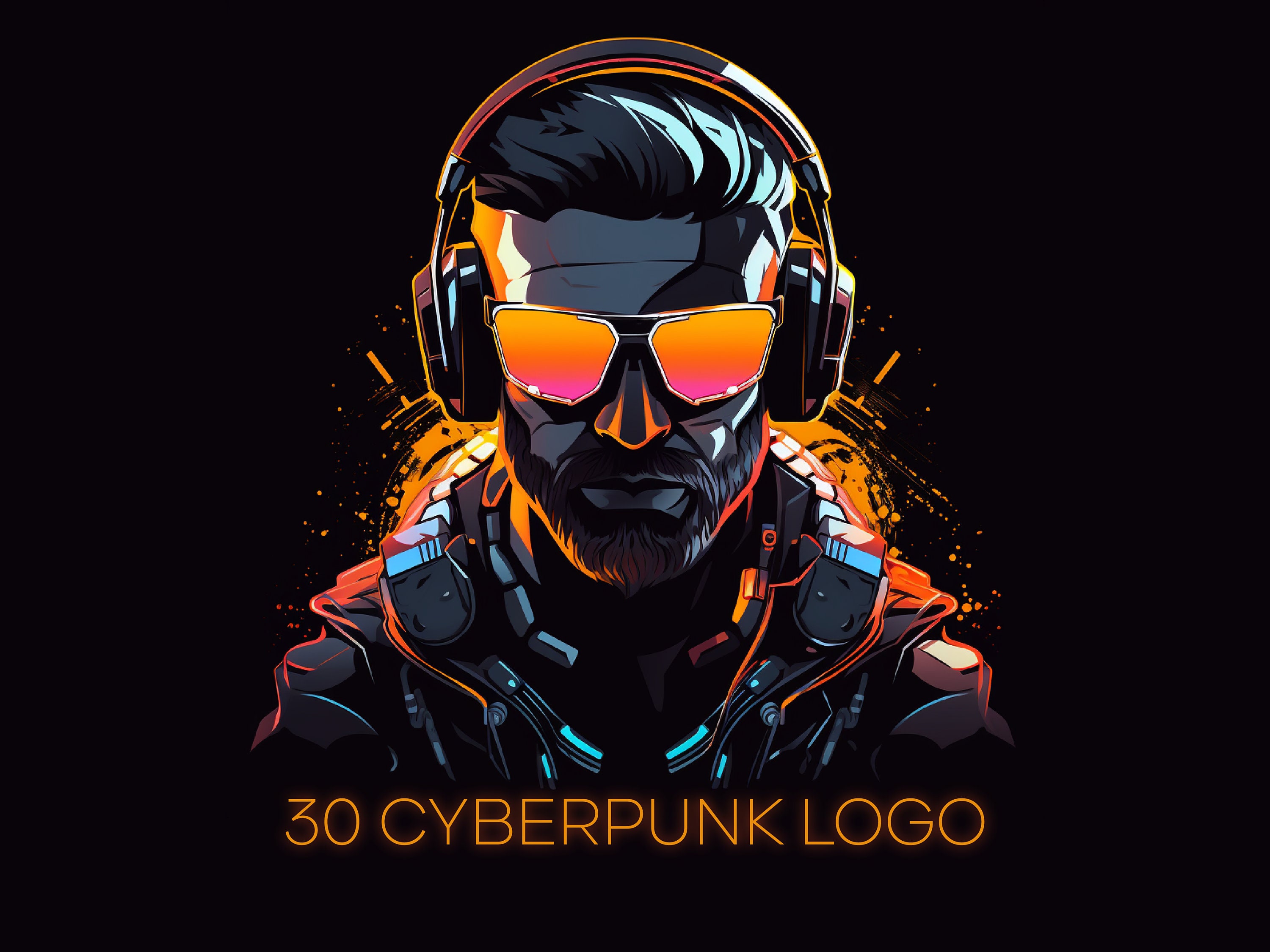Cyberpunk Game Logo Gaming Profile Pics PFP Icon for Twitch - Etsy