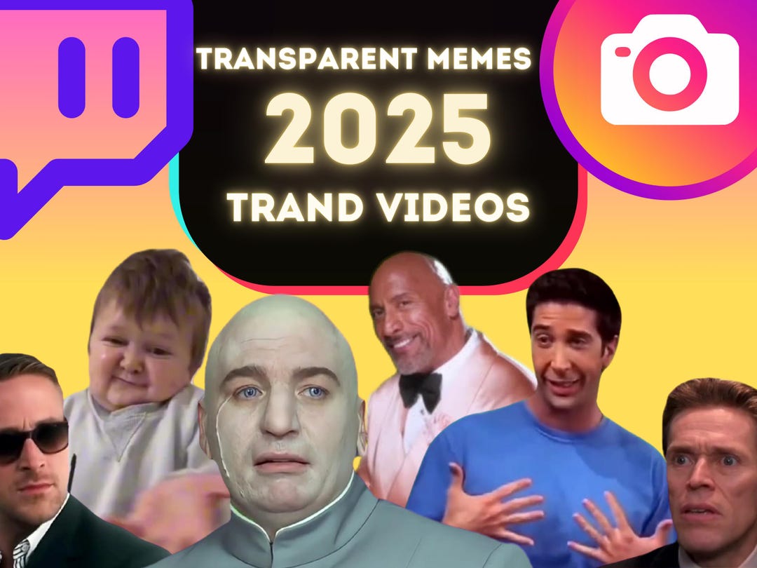Trend Video Memes Transparent Background Tik Tok Instagram Twitch ...