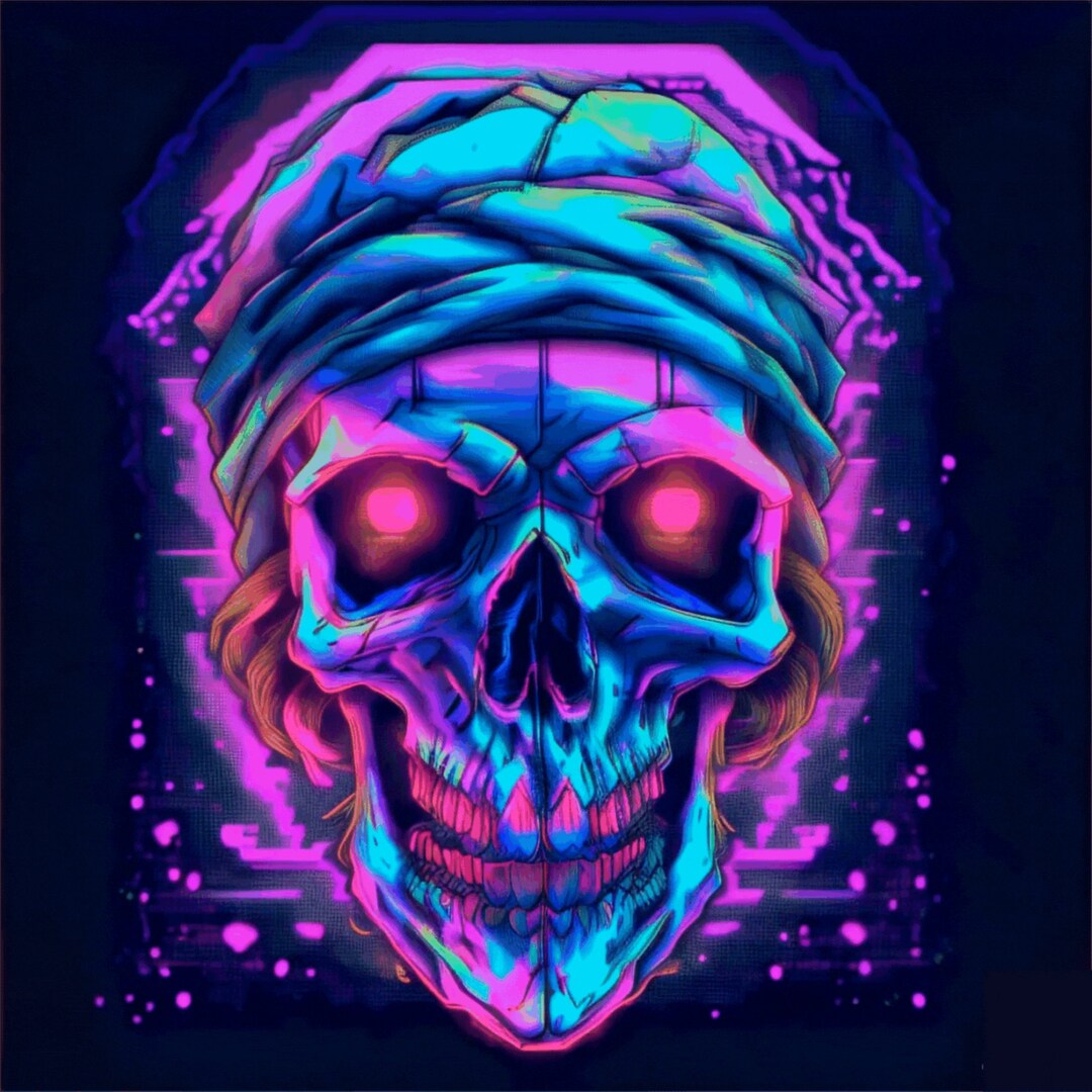 Animated Cyber Skull PFP Discord Nitro Avatar Social Media Profile ...