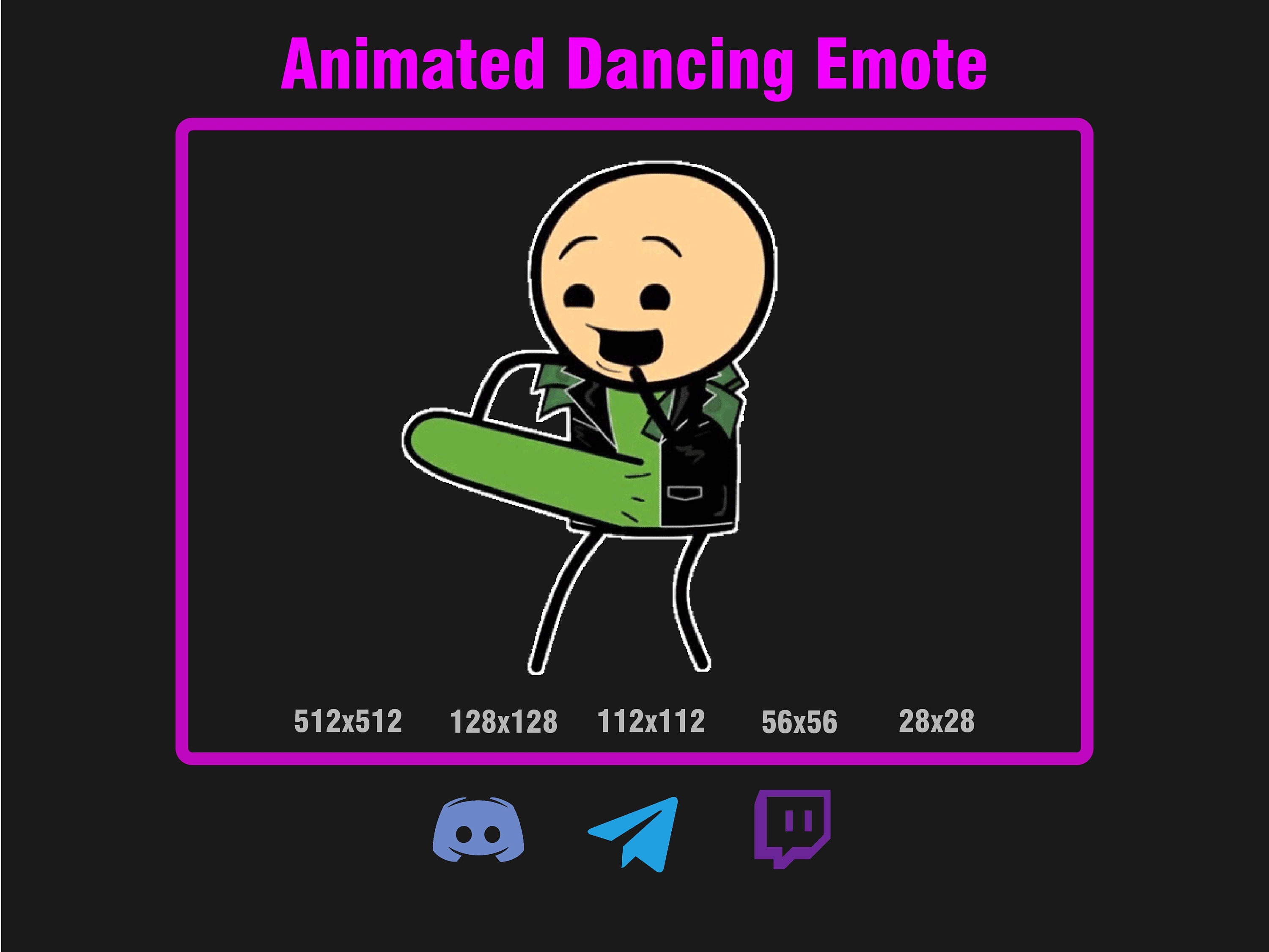 Animated Dancing Boner Emote for Twitch Discord Telegram - Etsy Finland