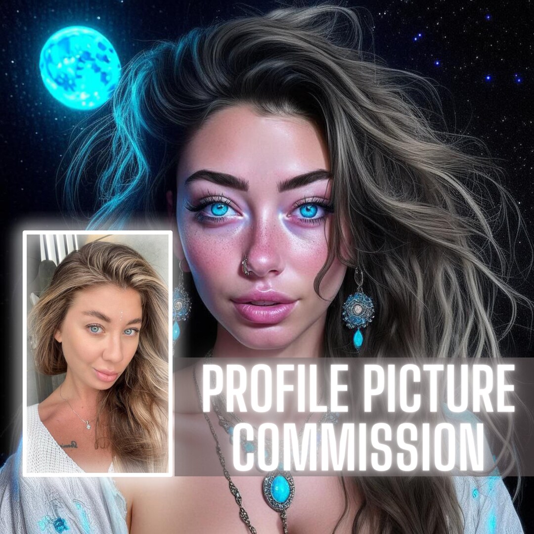 PFP Commission Fantasy Goddess Portrait From Photo Social Media Profile ...