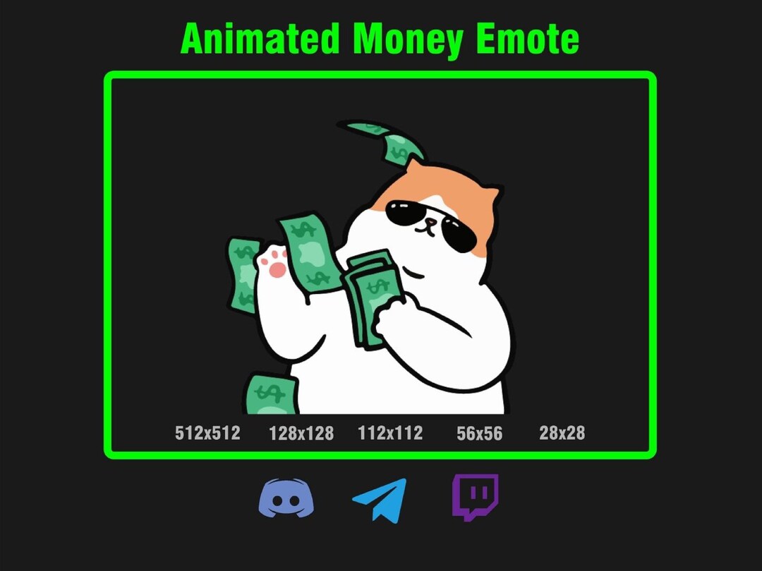 Money Hand Emote Animated Cash Throwing Emote Twitch Bttv Stream ...