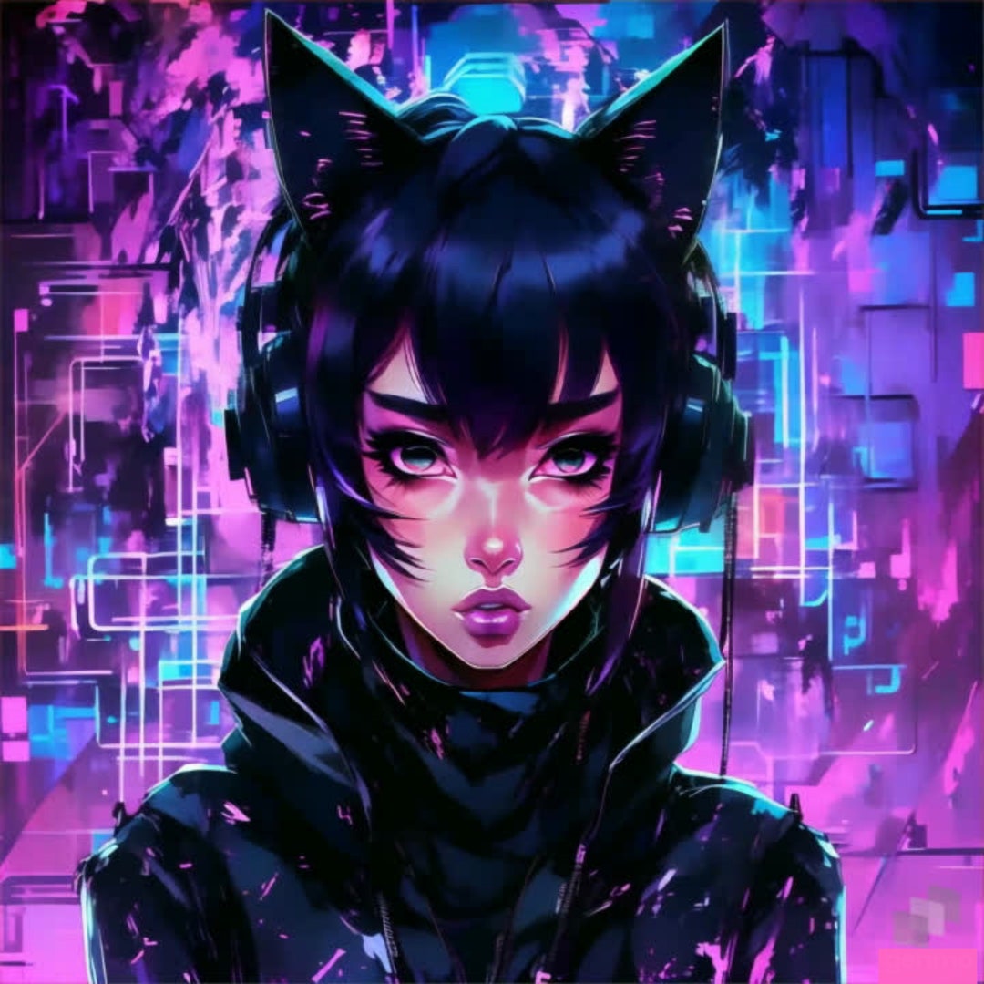 Animated Discord PFP Gaming Profile Pics Gamer Girl Avatar Cyberpunk ...