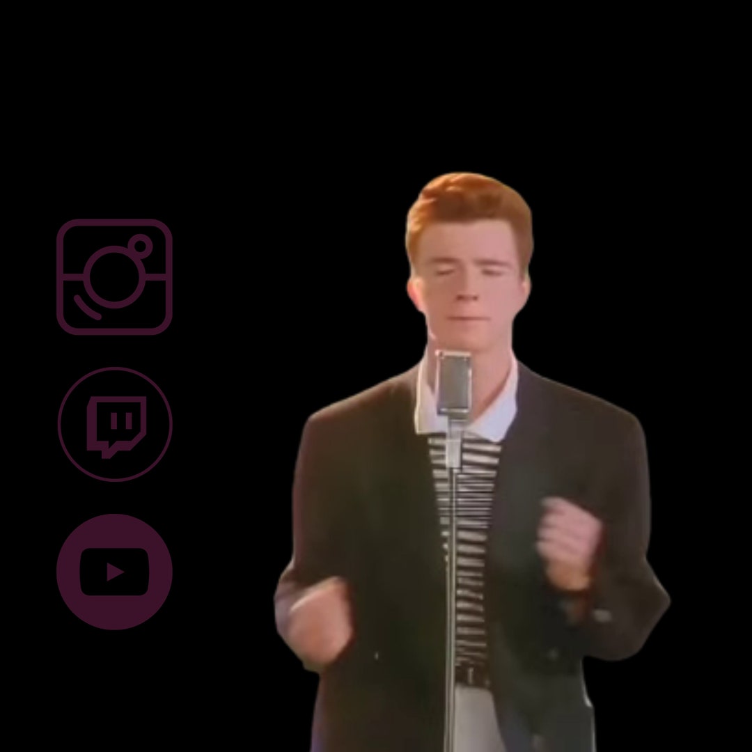 Rick Astley Meme Transparent Background Video Сreate Funny Content ...