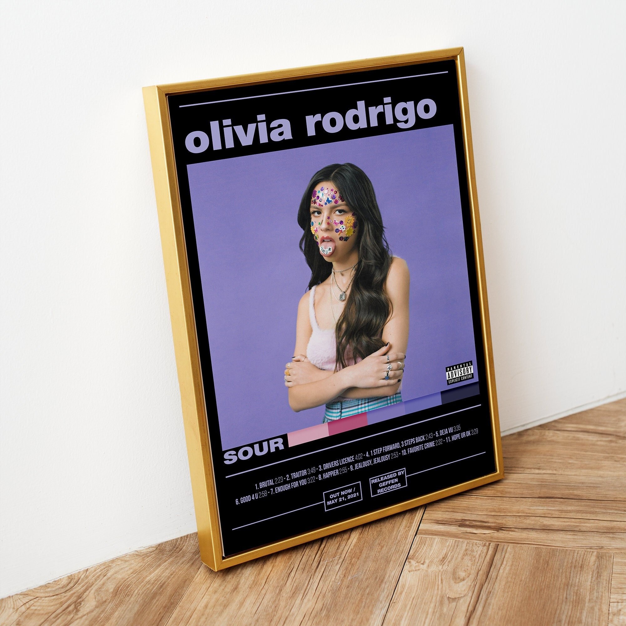 Olivia Rodrigo "Sour" Album Poster