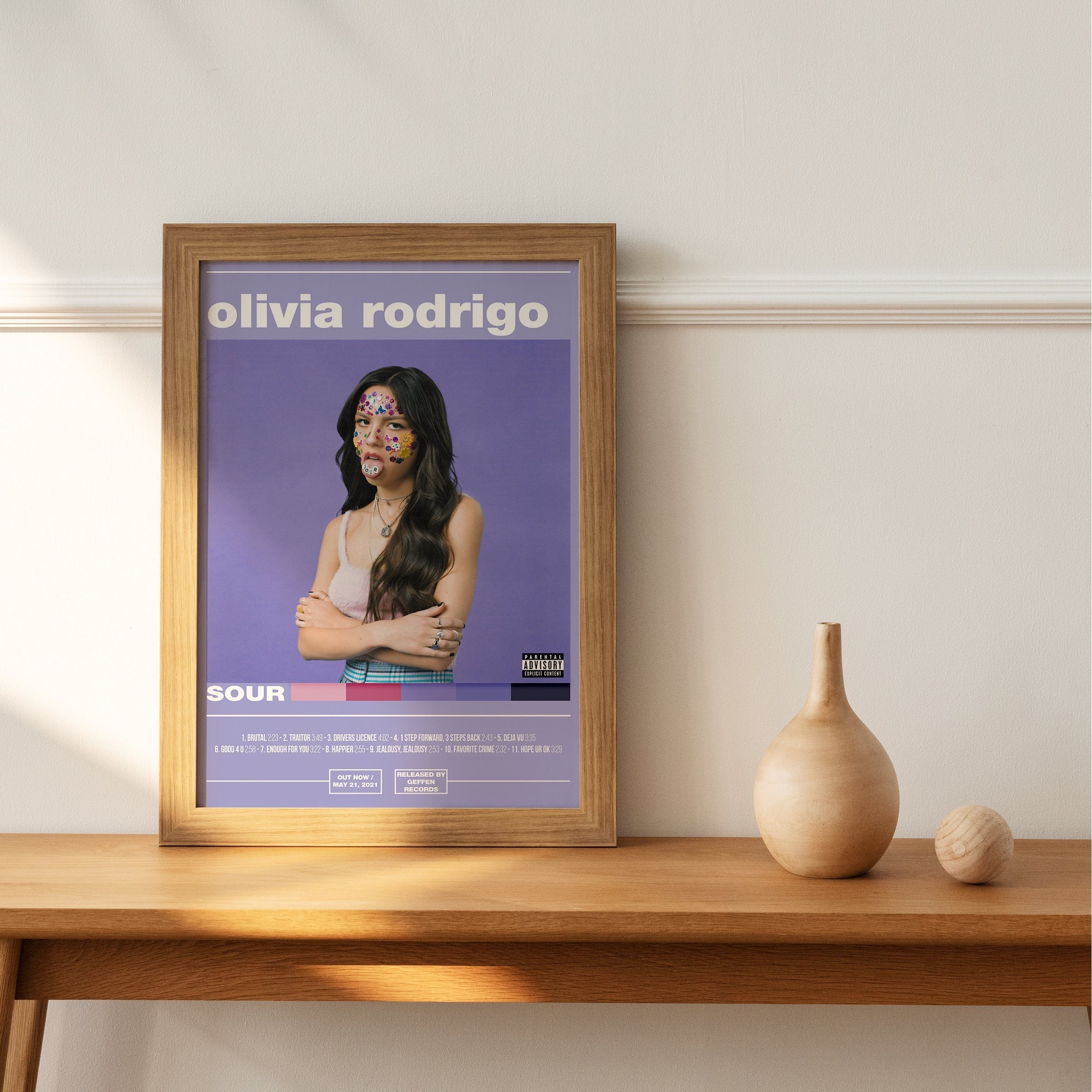 Olivia Rodrigo "Sour" Album Poster