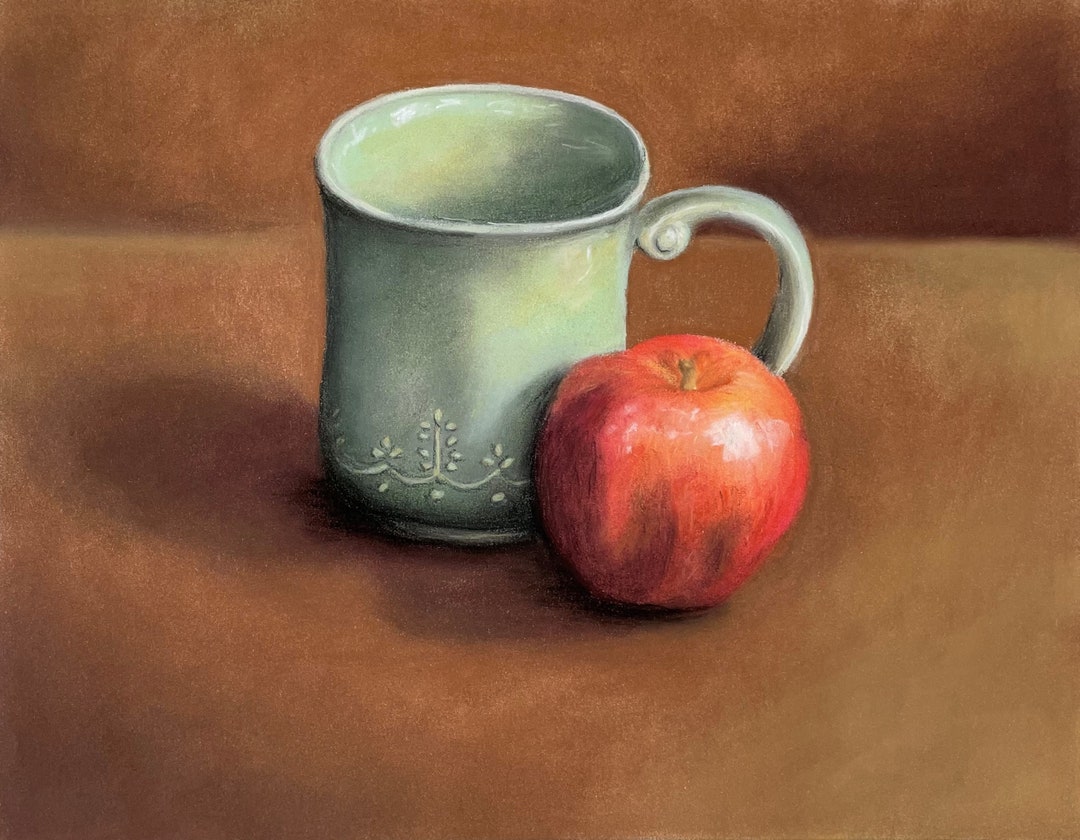Original Still Life Chalk Pastel Drawing - Etsy