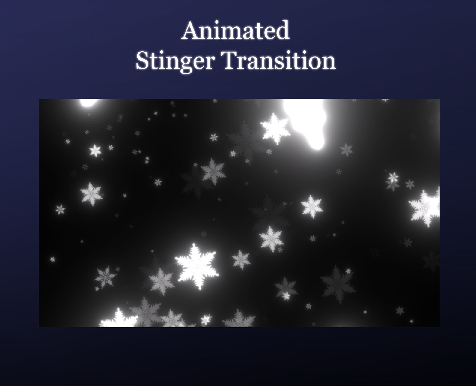 Dreamy Winter Animated Stream Overlay Package for Twitch /transition ...