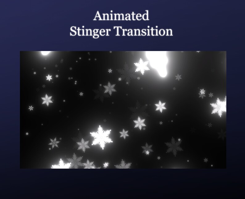 Dreamy Winter Animated Stream Overlay Package for Twitch /transition ...