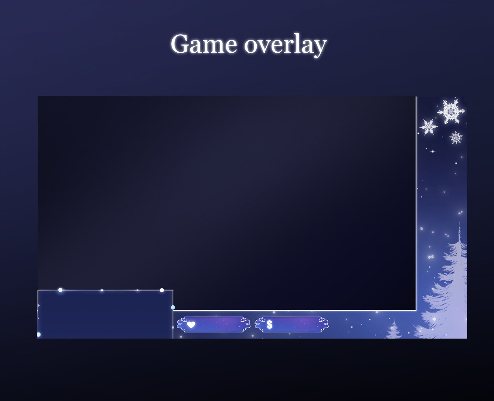 Dreamy Winter Animated Stream Overlay Package for Twitch /transition ...