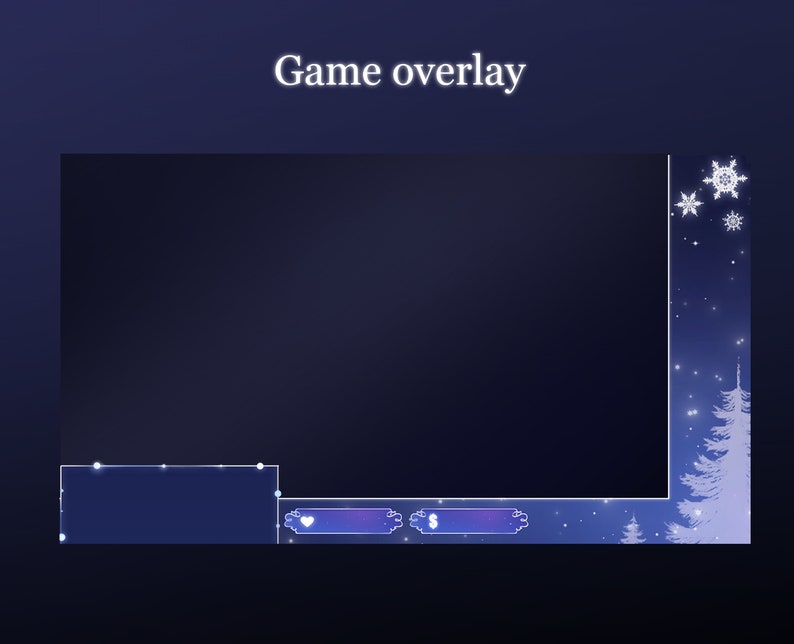 Dreamy Winter Animated Stream Overlay Package for Twitch /transition ...