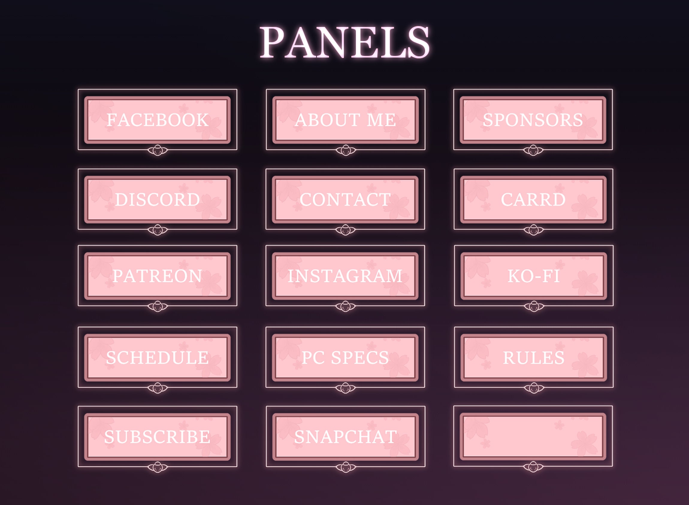 Comfy Night Vtuber Stream Pack Aesthetic Stream Package Vtuber Glowing ...