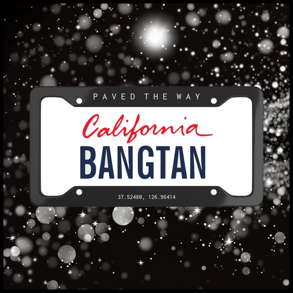 Bts Licence Plate Frame - Etsy