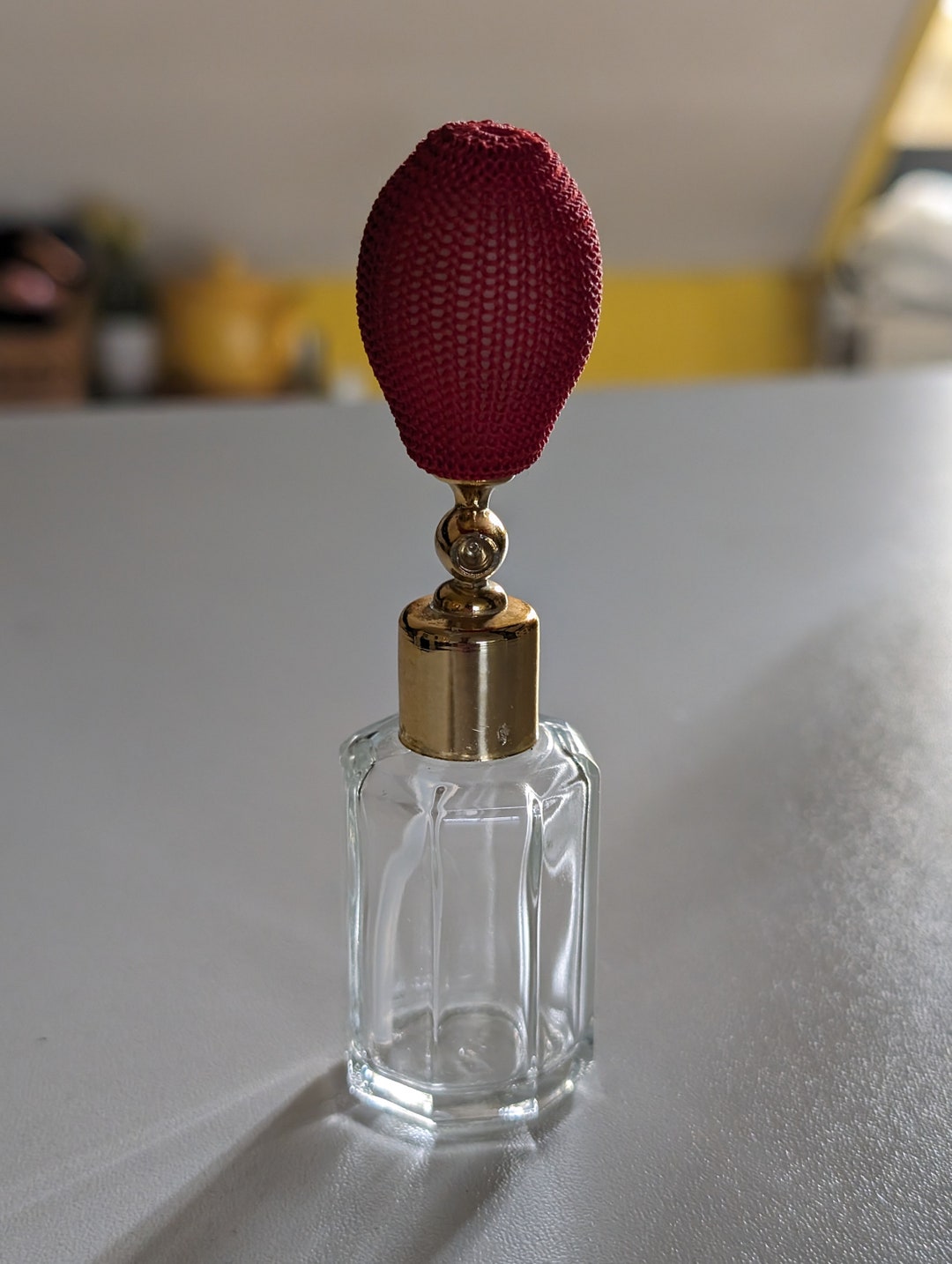 Vintage Perfume Bottle With Working Red Atomizer Pump - Etsy
