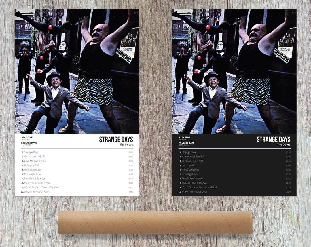The Doors Strange Days Album Cover Poster for Home Wall - Etsy
